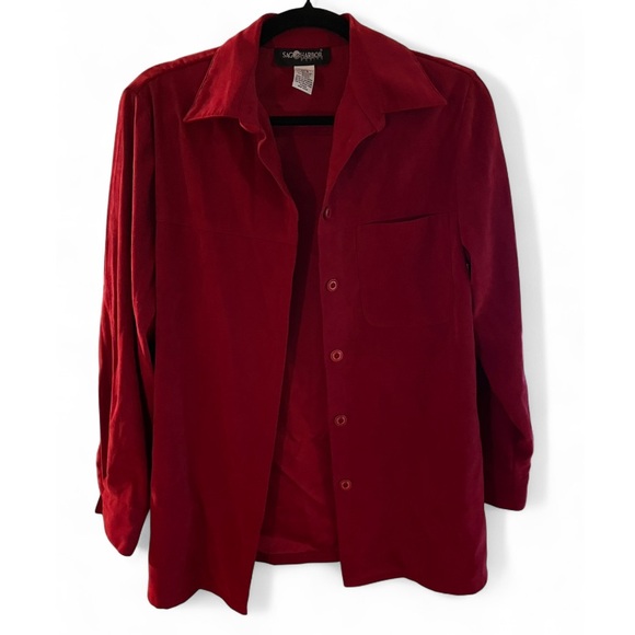 Sag Harbor | Jackets & Coats | Vintage Sag Harbor Deep Red Womens ...